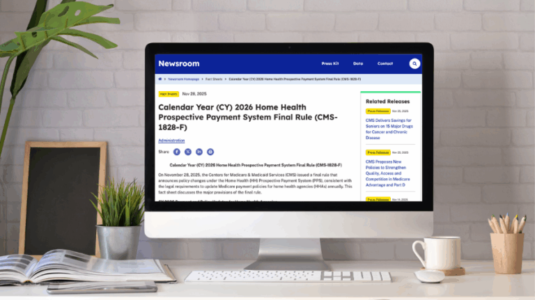 Now Available: The CMS CY 2026 Home Health Final Rule